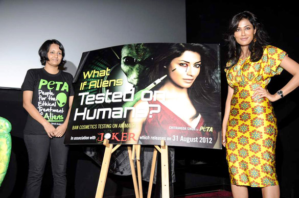 Launch of PETA & Joker’s ad against testing cosmetics on animals ...