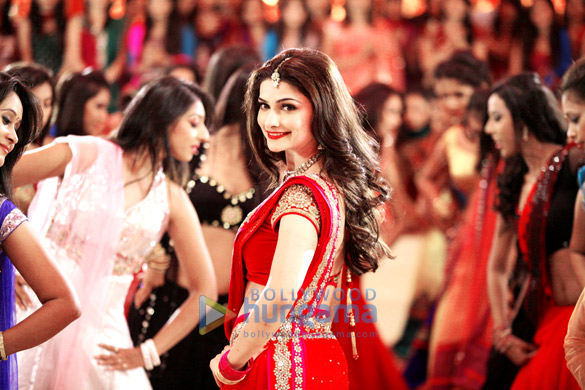 Prachi Desai In Red Saree In Policegiri
