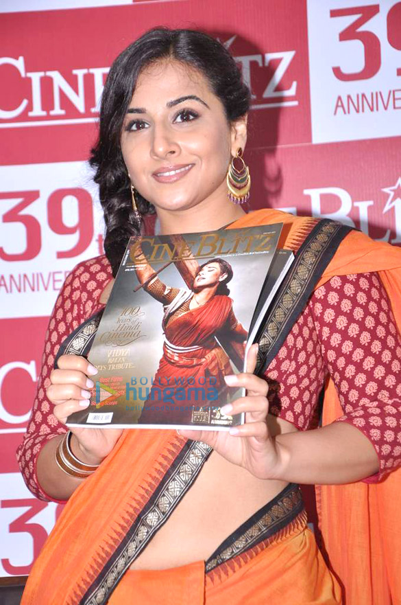 Vidya Balan launches Cine Blitz 39th anniversary issue | Vidya Balan ...