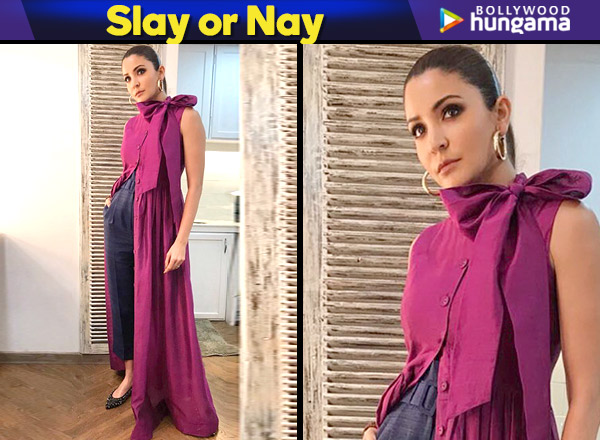 Slay or Nay: Anushka Sharma in Atsu Studio for Sui Dhaaga – Made in India promotions : Bollywood ...