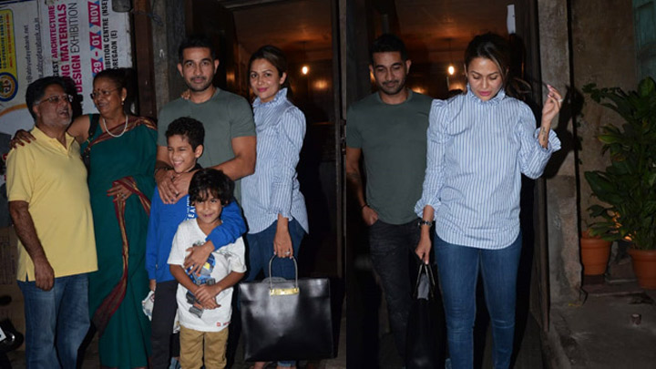 SPOTTED: Amrita Arora with family at Bandra - Bollywood Hungama