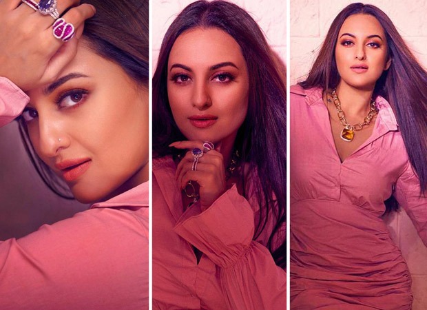 Sonakshi Sinha exudes oomph in pastel pink mini dress for Bhuj: The ...
