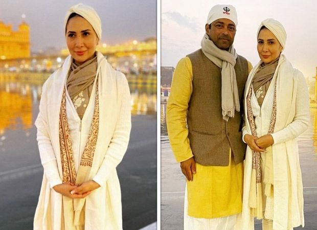 Kim Sharma visits the Golden Temple with her boyfriend Leander Paes ...