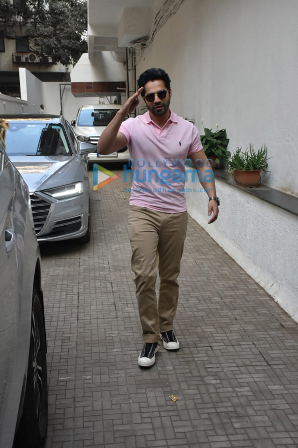 Photos: Varun Dhawan spotted outside Dharma Productions’ office in a ...