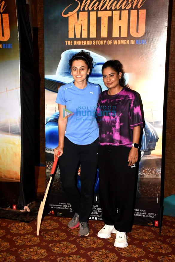 Photos: Taapsee Pannu and Mithali Raj snapped promoting the film ...