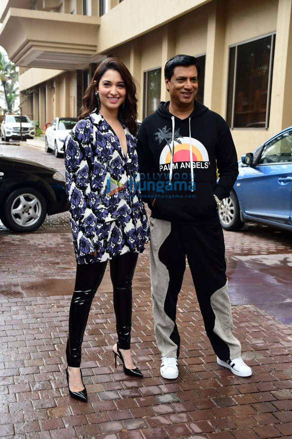 Photos Tamannaah Bhatia and Madhur Bhandarkar snapped at the promotions of their film Babli ...