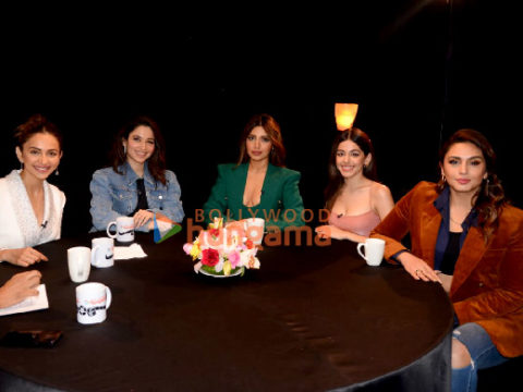 Photos: Alaya F, Bhumi Pednekar, Rakul Preet Singh, Tamannaah Bhatia and Huma Qureshi attend the ...