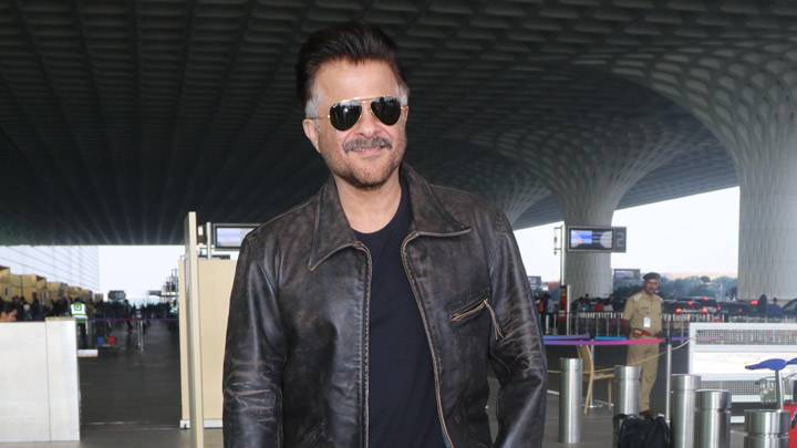 Anil Kapoor looks stylish as he poses in a leather jacket at the ...