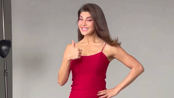 Jacqueline Fernandez looks pretty as always in a red outfit - Bollywood ...