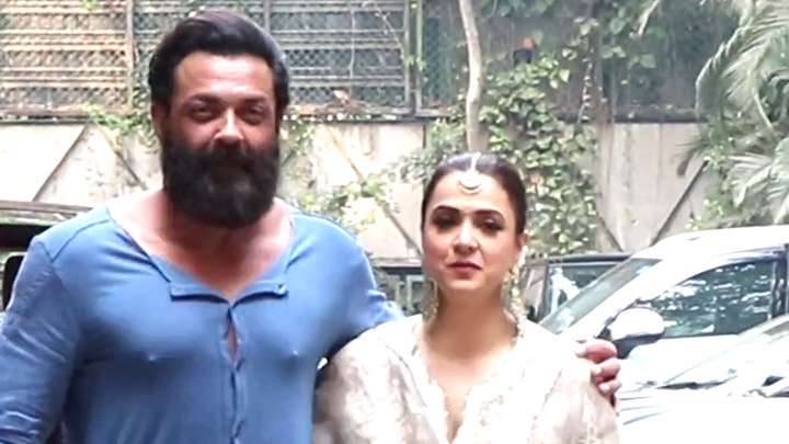 Bobby Deol and wife Tanya Deol at Alanna Panday's mehendi ceremony ...