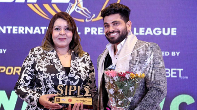 Shiv Thakare, Akanksha Puri and others at launch of Naghma Khan’s Shaaz International Premiere ...