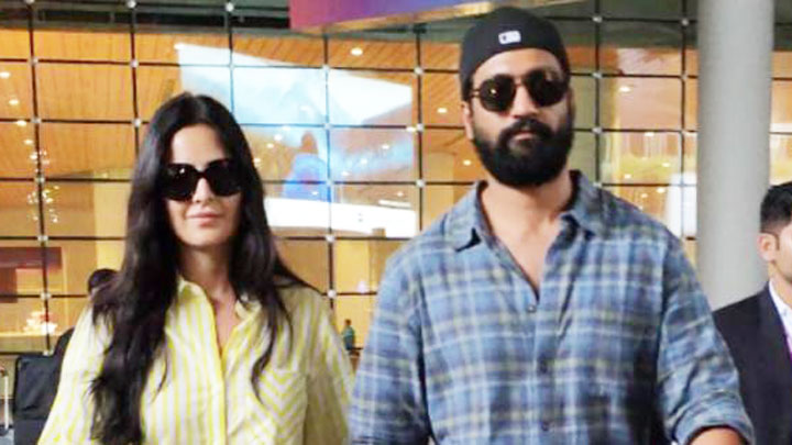 Vicky Kaushal and Katrina Kaif walk hand in hand as they get clicked at ...