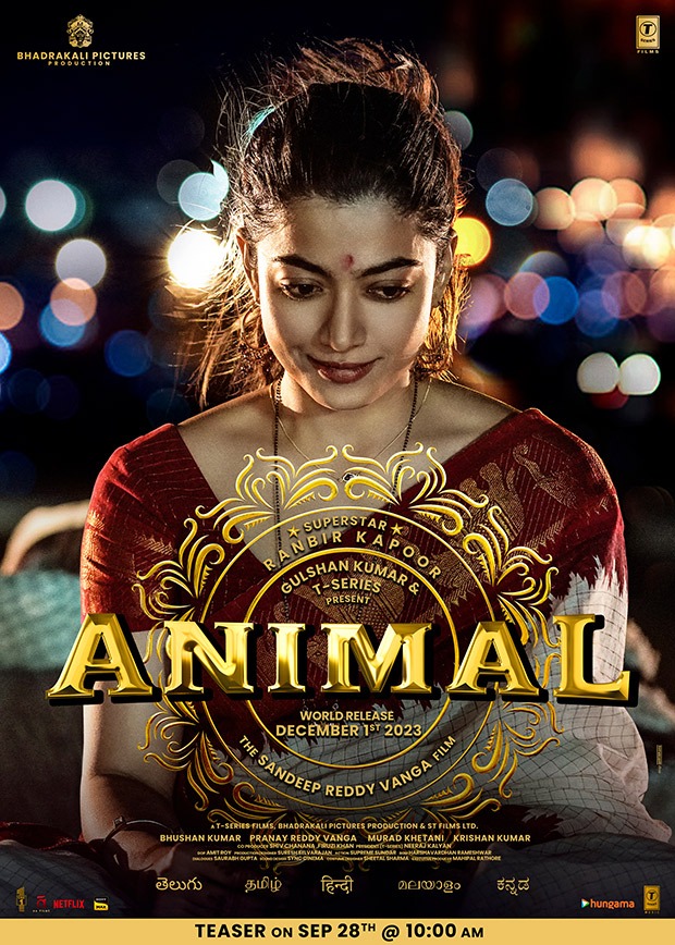 FIRST LOOK: Rashmika Mandanna introduces herself as Geetanjali in Animal, see poster : Bollywood ...