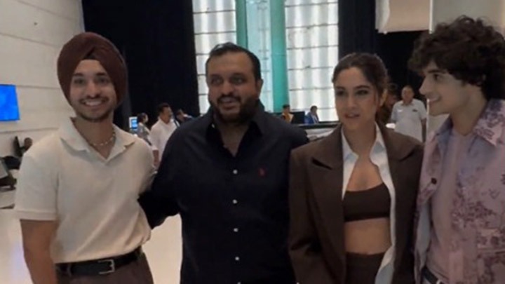 Sharvari Wagh & Abhay Verma in full swing for Munjya promotions ...