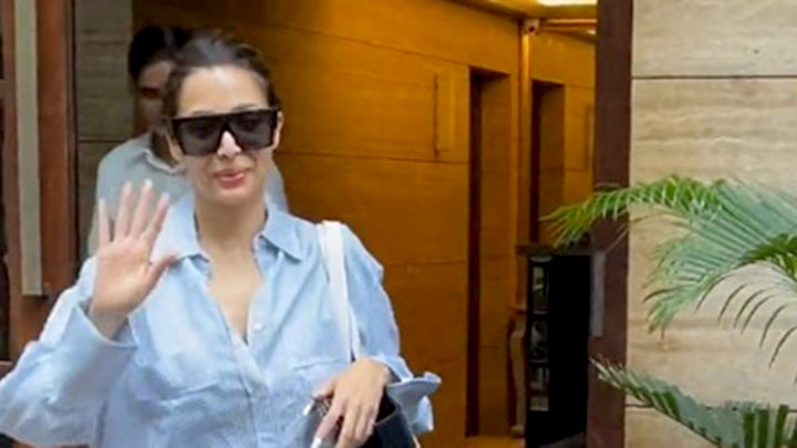 Malaika Arora waves at paps in her comfy co-ords! - Bollywood Hungama