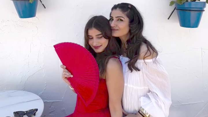 Mother & daughter's quality time! Rasha Thadani & Raveena Tandon ...