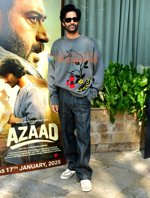Photos Aaman Devgan and Rasha Thadani snapped promoting Azaad (4 ...