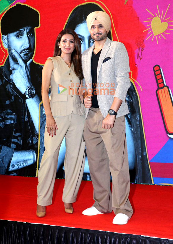 Photos: Former India cricketer Harbhajan Singh and wife and actress Geeta Basra unveil their new ...