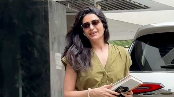 Karishma Tanna in a beautiful cotton maxi dress - Bollywood Hungama