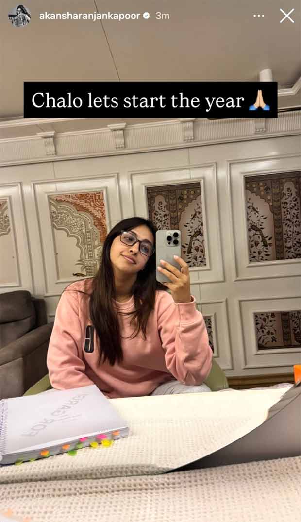 Akansha Ranjan Kapoor kicks off 2026 in work mode; vanity room post ...