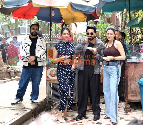 Photos Ayushmann Khurrana, Rakul Preet Singh and Sara Ali Khan snapped ...
